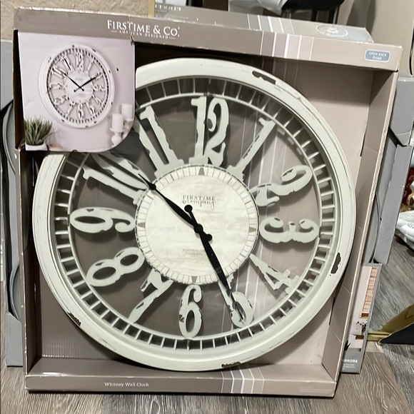 Wall Decor | Whitney Wall Clock Cream | Poshmark